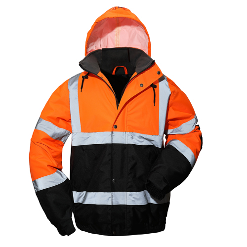 Two tone reflective jacket - lsasafety